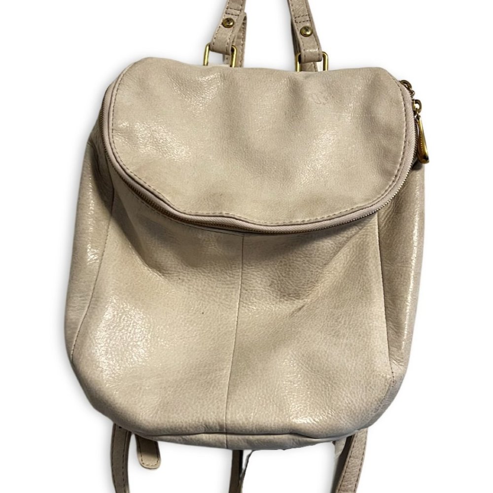 Hobo River Backpack In Cream Suede - Gem